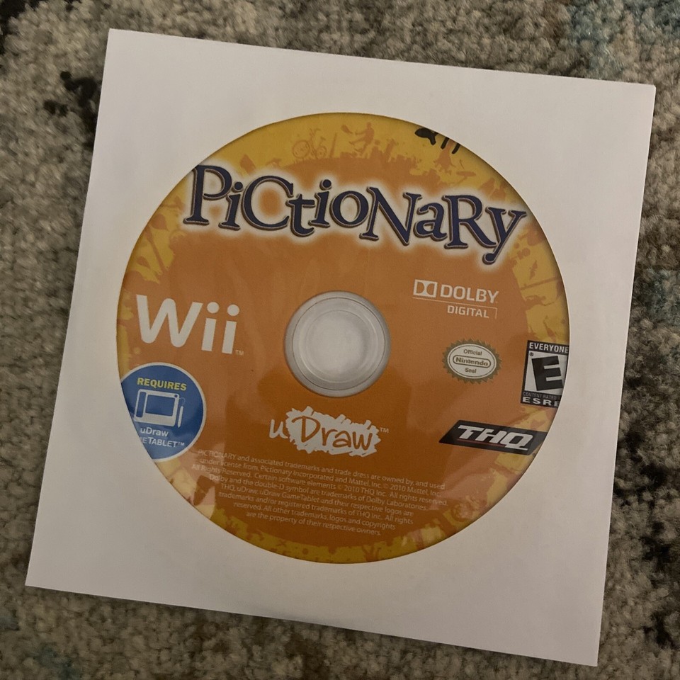 🔥 uDraw Pictionary (Nintendo Wii, 2011) VG Disc Only! See Description ...
