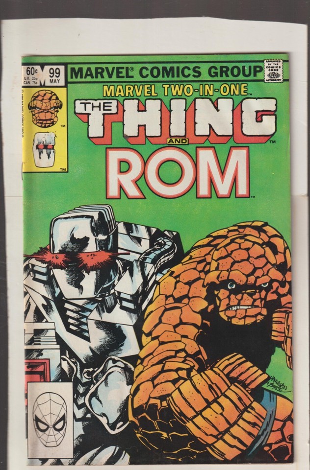 LOT OF 6 DIFFERENT MARVEL TWO-IN-ONE THE THING #93 #94 #95 #96 97 99 VF ...