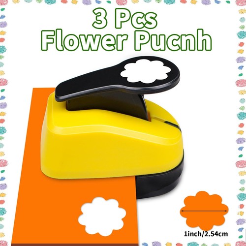 Flower Hole Punch 1 inch Flower Puncher Paper Punches Craft Punches Set ...