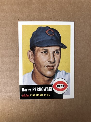 1991 Topps Archives Baseball 1953 Harry Perkowski Cincinnati Reds Card ...