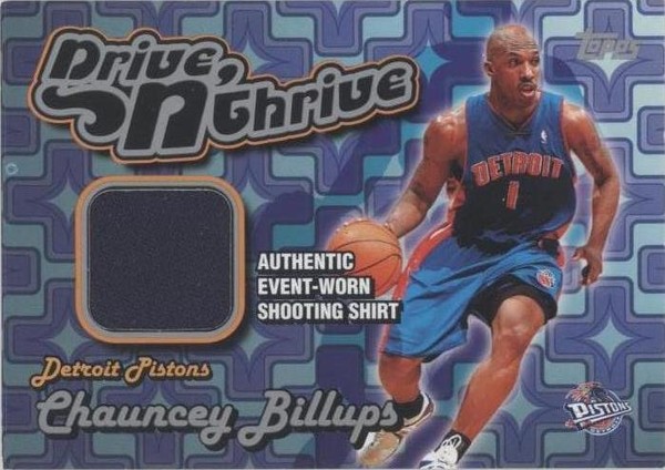 2004-05 Topps - Drive n' Thrive Relics #DT-CBI Chauncey Billups (MEM ...
