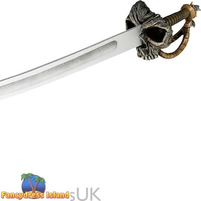 Rubies Official Skull Pirate Sword Cutlass Adults Fancy Dress ...