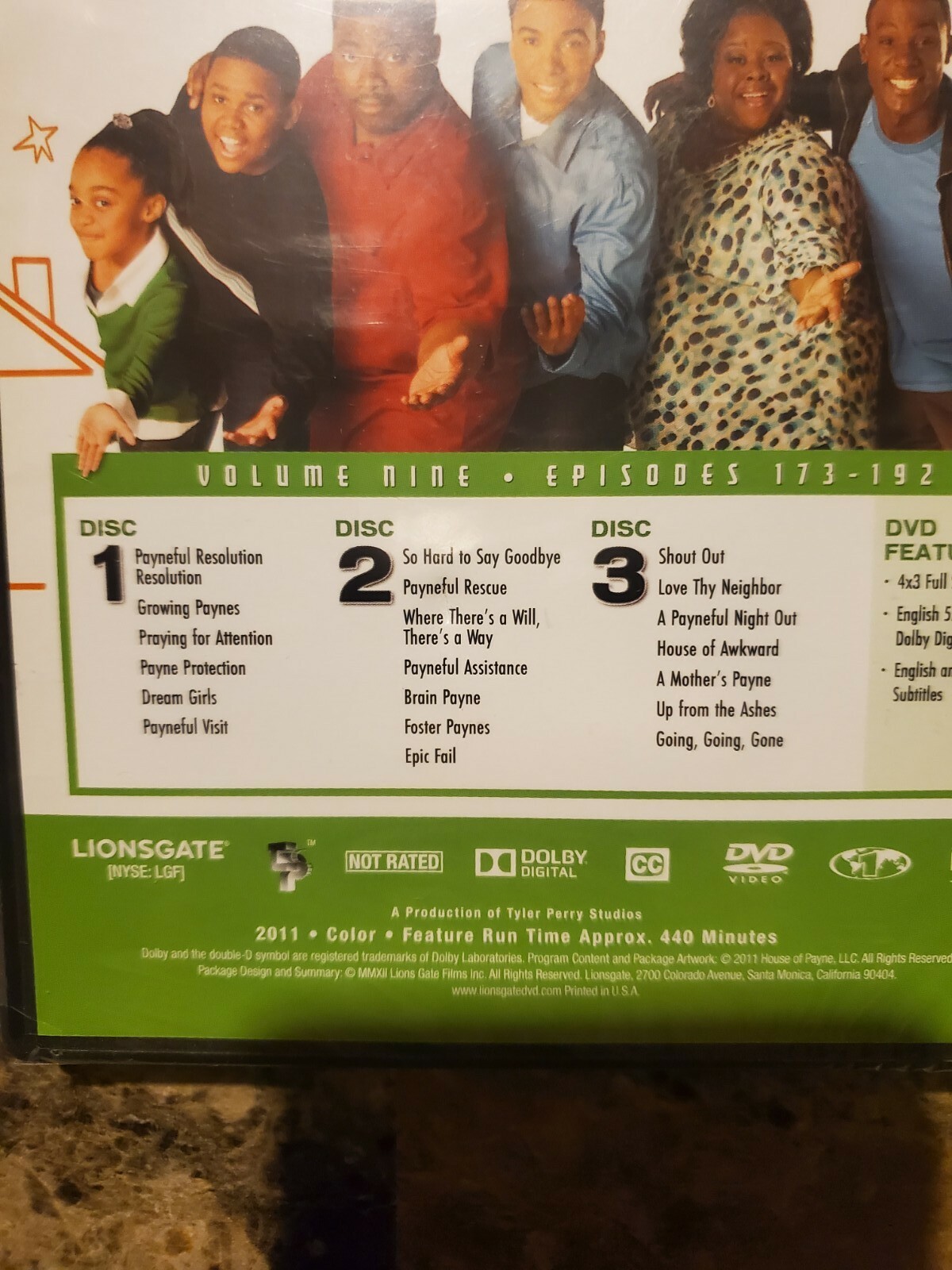 Tyler Perrys House of Payne, Vol. 9 (DVD, 2012, 3-Disc Set) for sale ...