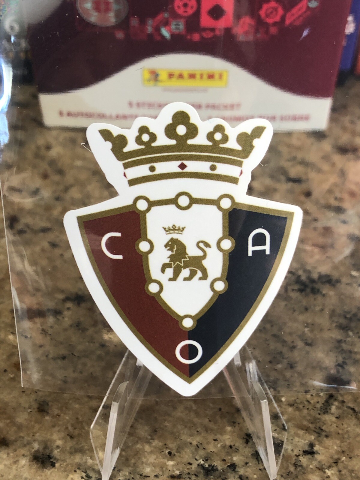 CA Osasuna Soccer Logo 2.5in Prem Decal Sticker Club Atletico Osasuna ...