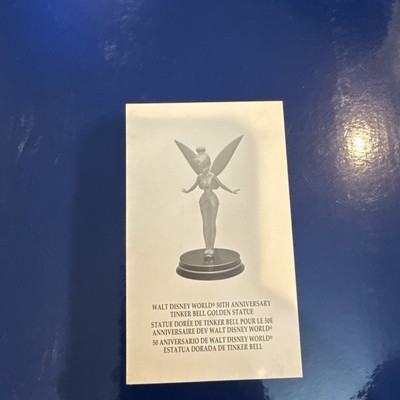 NEW Walt Disney World 50th Anniversary Golden Statue - Tinkerbell | eBay