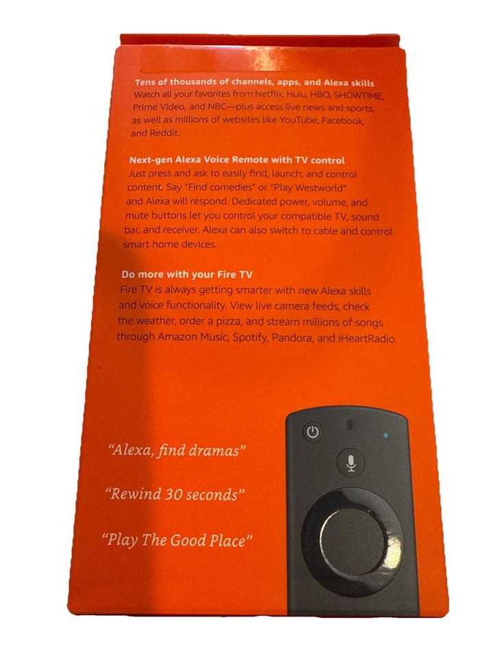 Amazon Fire TV Stick HD Media Streamer 2nd Gen Alexa Voice Remote ...