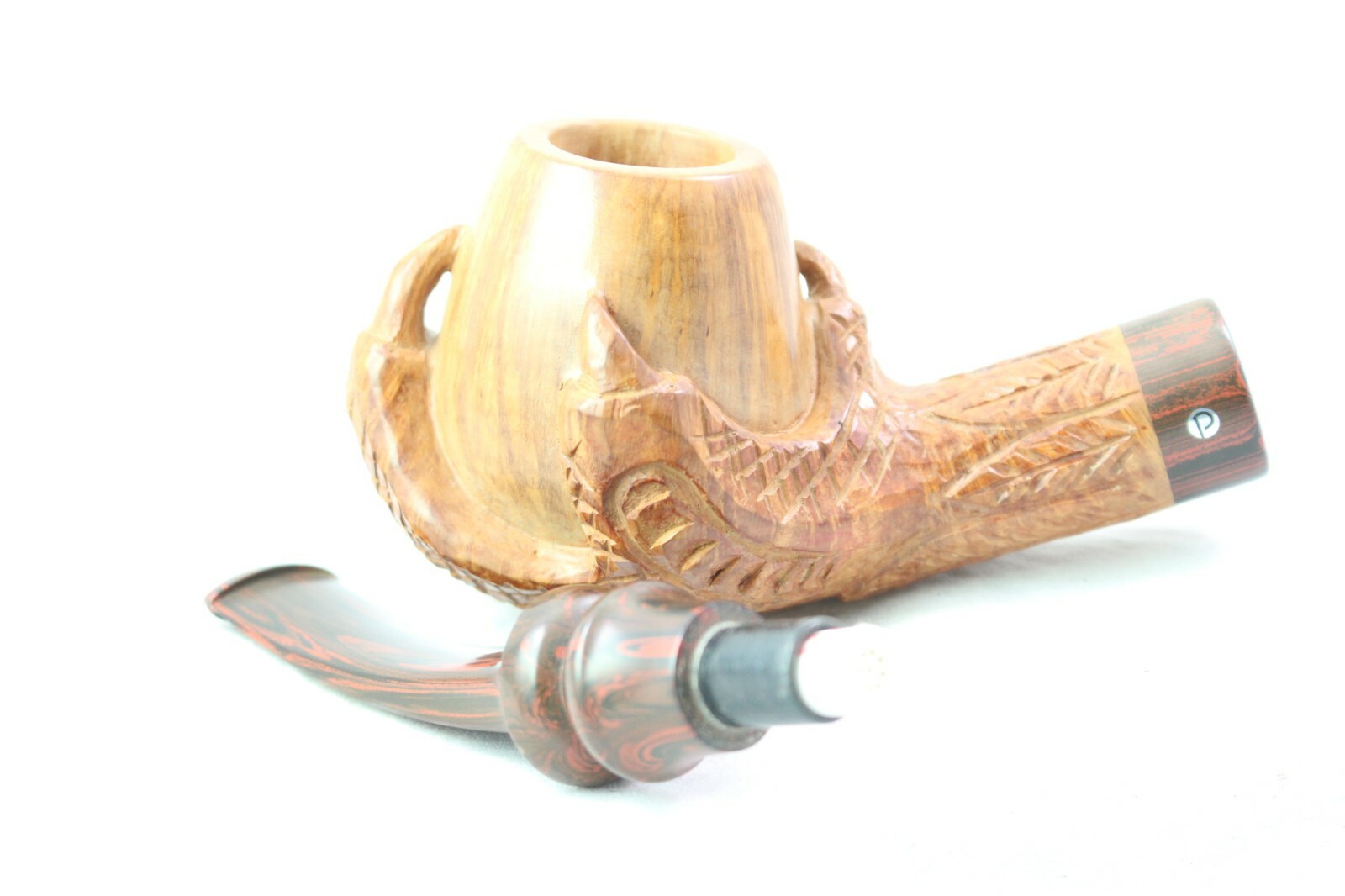 Pfeife, Pipe Pipa JOSEF PRAMMER, FREEHAND, Unikat, Austria, 9 mm Filter ...