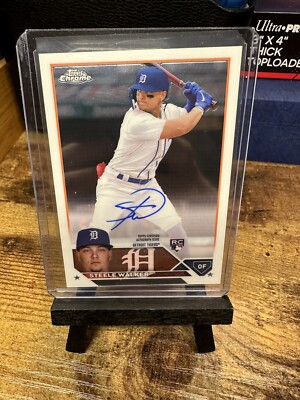 STEELE WALKER AUTO ON-Card 2023 Topps Chrome Baseball ROOKIE Detroit ...