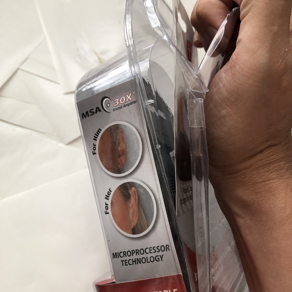 MSA Hearing Amplifier 30X Sound Rapid Charger Rechargeable -Read Details @D | eBay