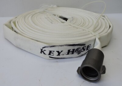 100' Key Hose Fire Service Hose (Test to 300 PSI) Hose Action NH | eBay