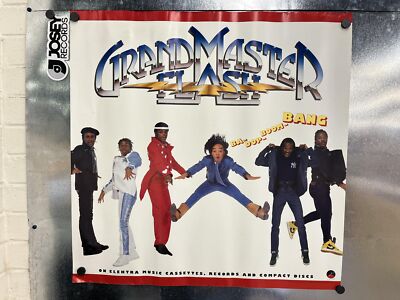 Original Grandmaster Flash Ba-Dop-Boom-Bang Promo Poster 1987 | eBay