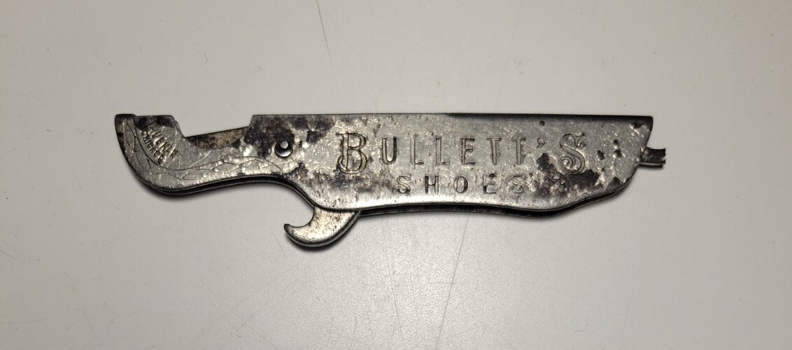 Rare Antq Folding Shoe Button Hook Tool Bullets Shoes… - Gem