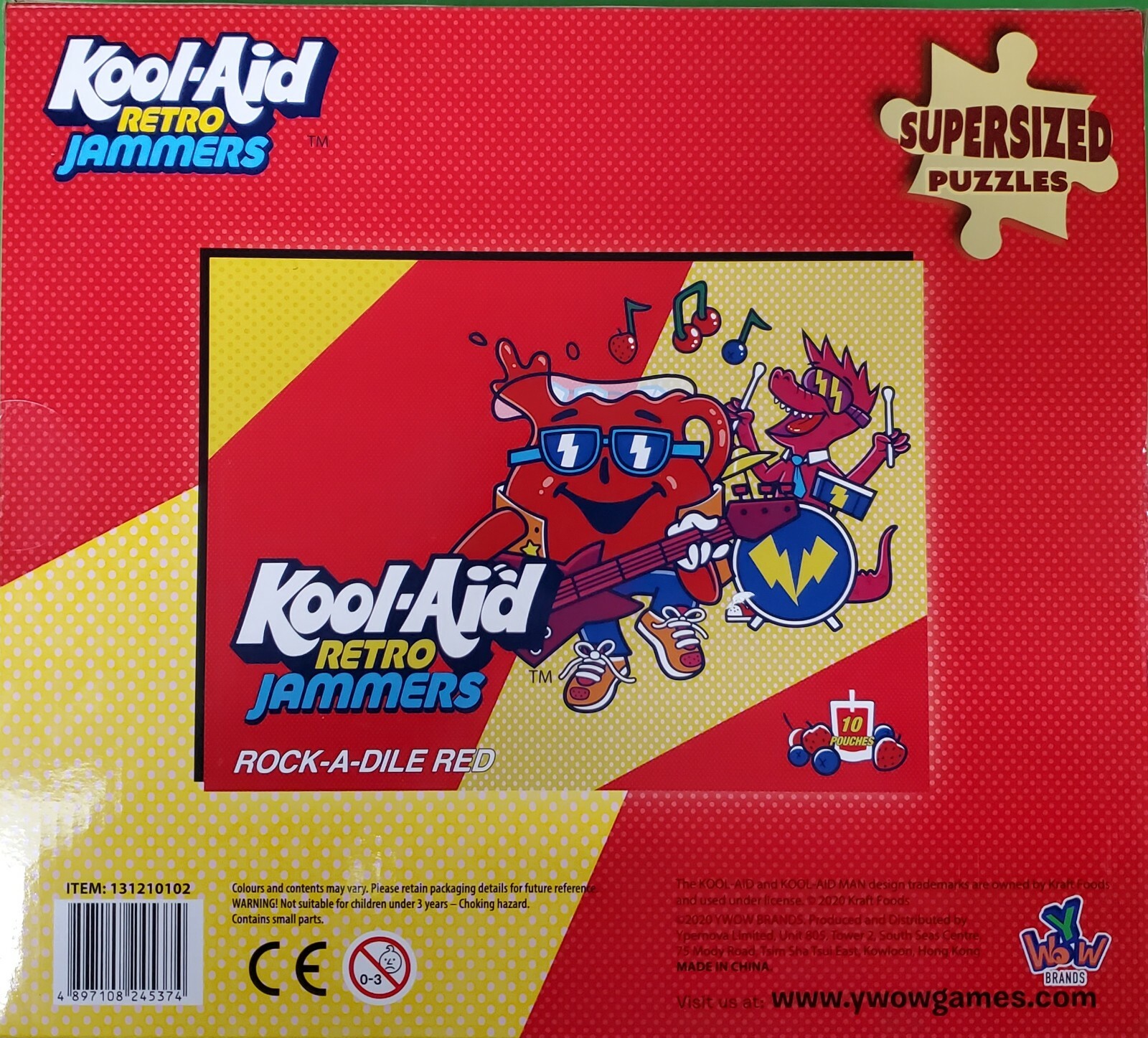 Kool-Aid Retro Jammers Rock-A-Dile Red Supersized Puzzle 1000pcs NEW | eBay