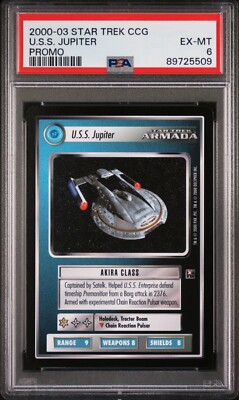 Star Trek CCG U.S.S. Jupiter Promo Card 2000 Star Trek Armada PSA 6 POP ...