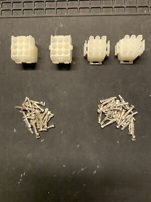 9 Pin Molex Connector Kit, 2 Sets, 14-20 AWG .084 Pins Arcade Pinball ...