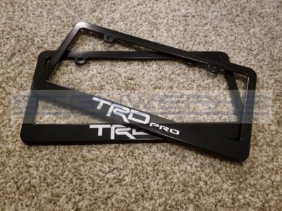 TRD Pro License Plate Frame Tundra Tacoma 4 runner - Pair | eBay