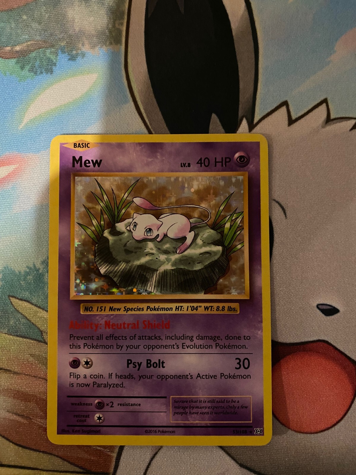 Mew - XY Evolutions Set - 53/108 - Holo-Foil - Pokemon Card - Near Mint ...