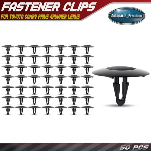 50x 8.5mm Nylon Hood Insulation Pad Retainer Clips for Toyota Camry ...