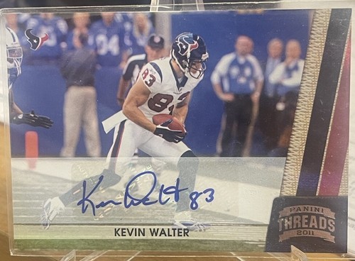 Kevin Walter 2011 Panini Threads Auto Texans Giants Bengals RARE CARD ...