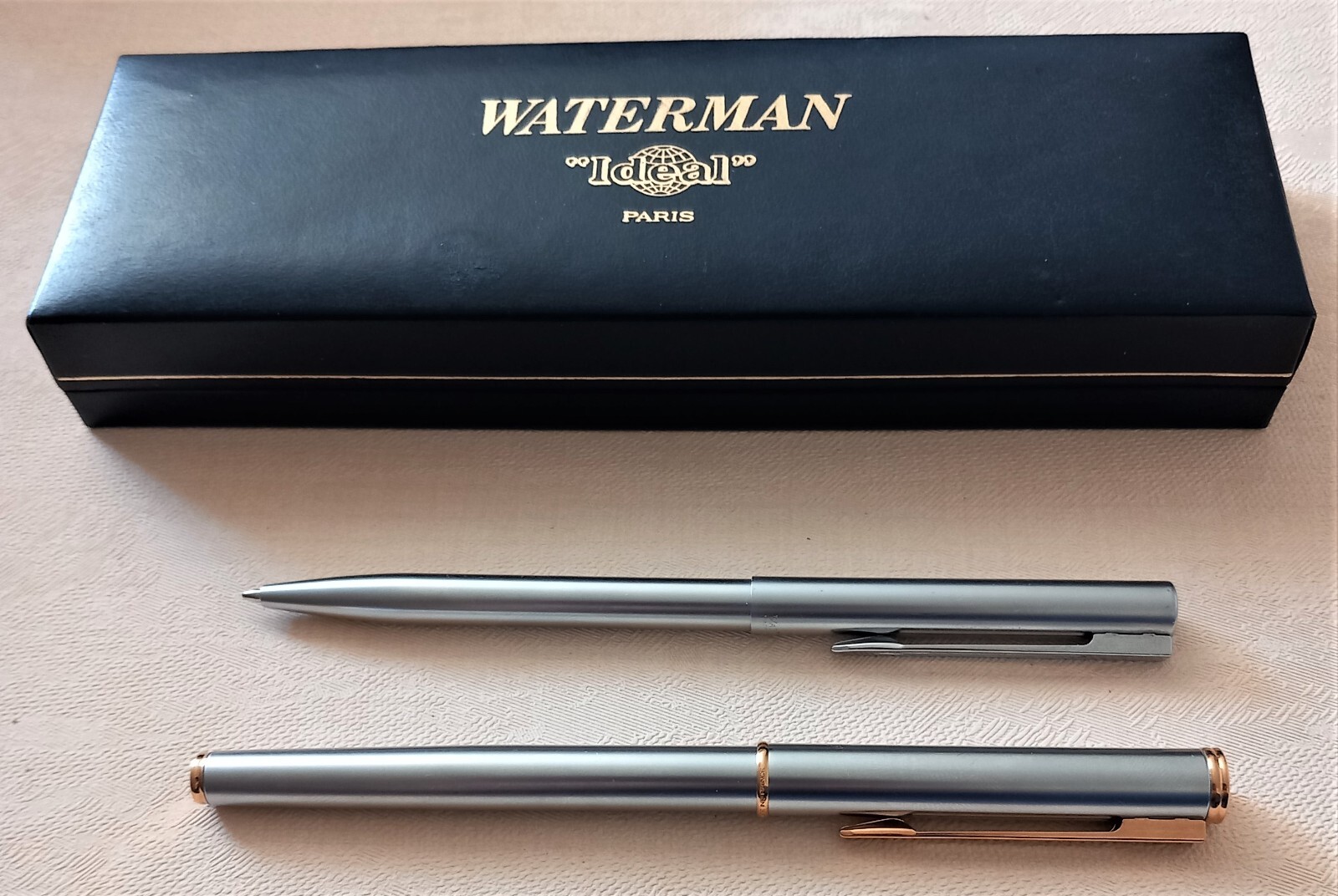 * WATERMAN *IDEAL*PARURE* STYLO PLUME (18 K )& STYLO BILLE | eBay