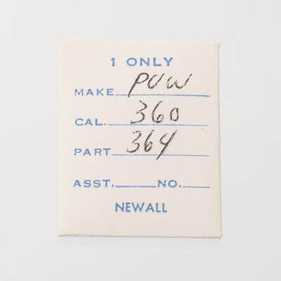 Genuine NOS PUW 360, 361, 363 Regulator Watch Part 364 Watchmakers ...