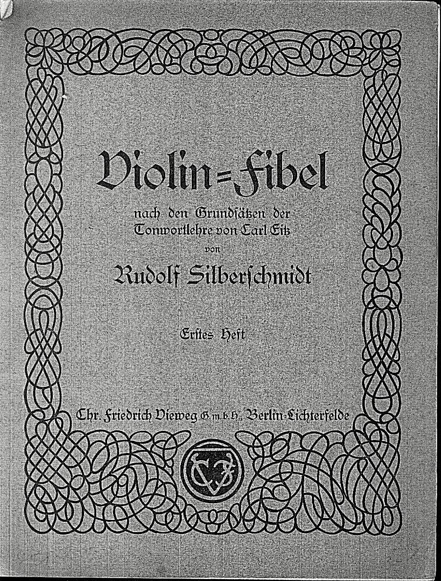 Rudolf Silberschmidt ~ Violin Primer ~ First Book | eBay