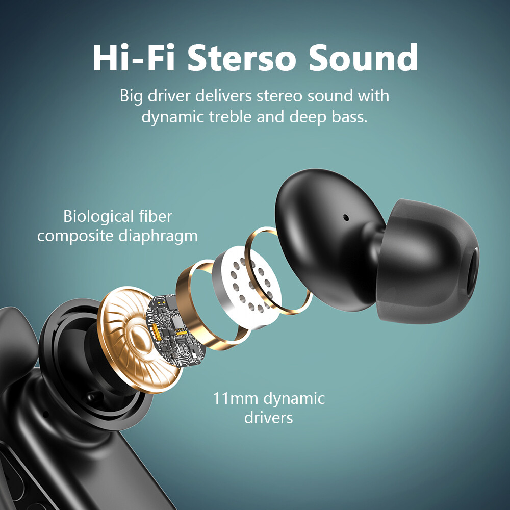 2024 Mpow In Ear Kopfhörer Sport Bluetooth 5.3 Ohrhörer Bass TWS Headset IPX7 DE | eBay