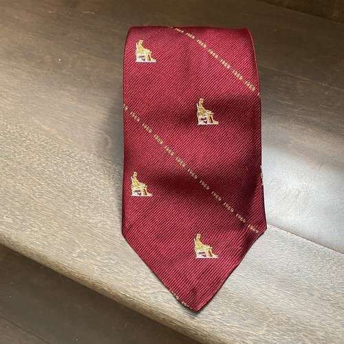 Harvard Reunion Tie 100% Silk Crimson Red Gold Class Of 1969 Made In ...