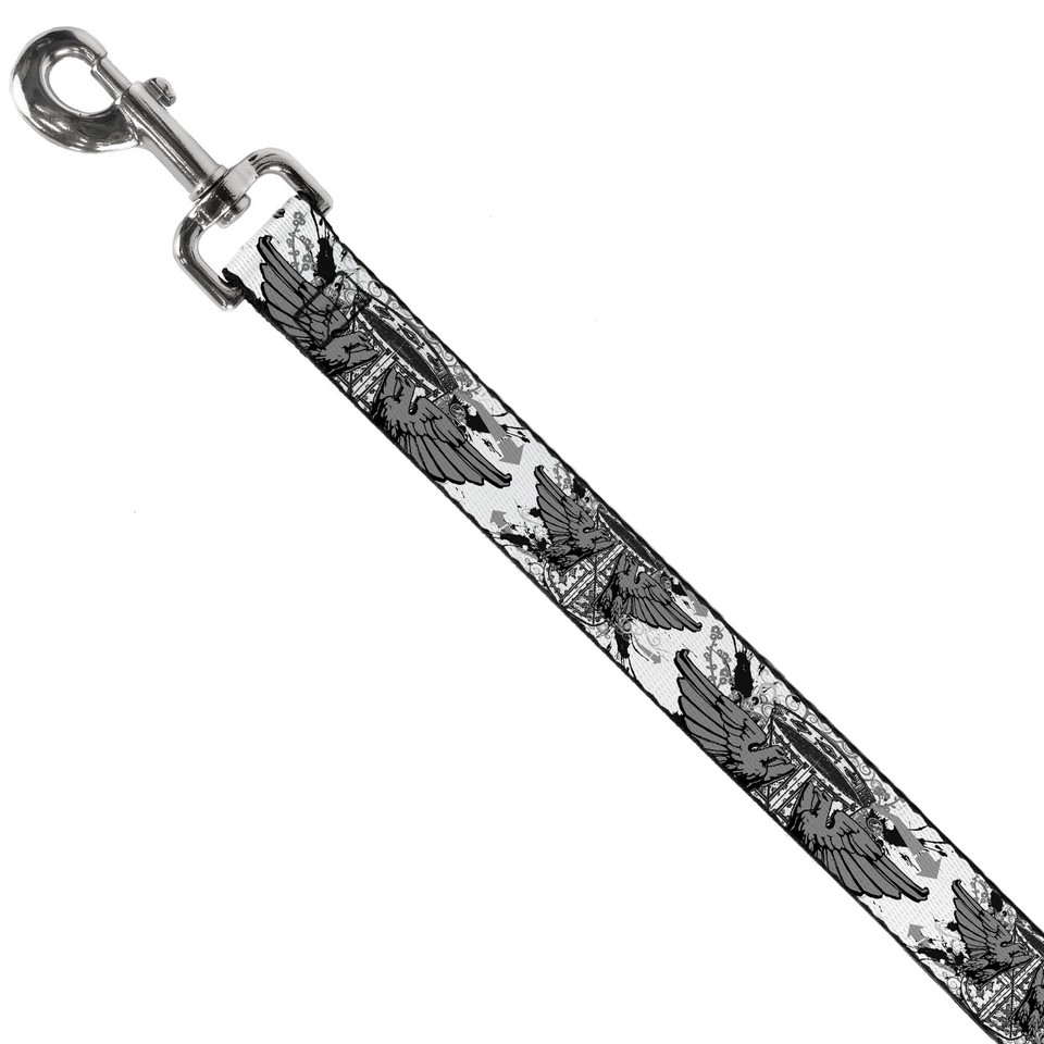 Dog Leash Phoenix Shield White WIDE 1.5" | eBay