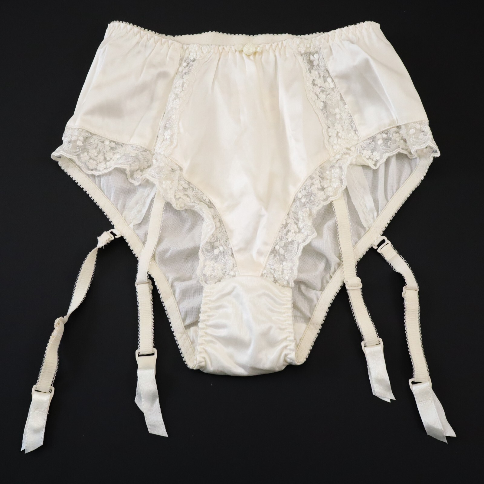 Victoria's Secret VTG 90s Silk Garter Satin High Cut Retro Brief Panty ...