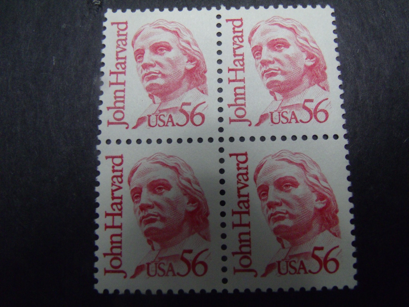 US Postage Stamps 1986 John Harvard Great Americans Scott 2190 4- 56 ...