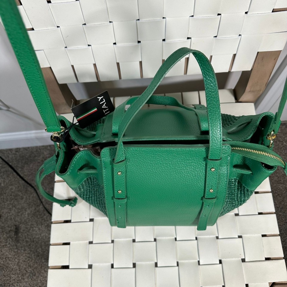 NWT VIOLA CASTELLANI MILANO Leather Handbag Shoulder Tote Crossbody ...