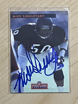 1992 ProLine Profiles - Mike Singletary - HOF Auto hand signed ...