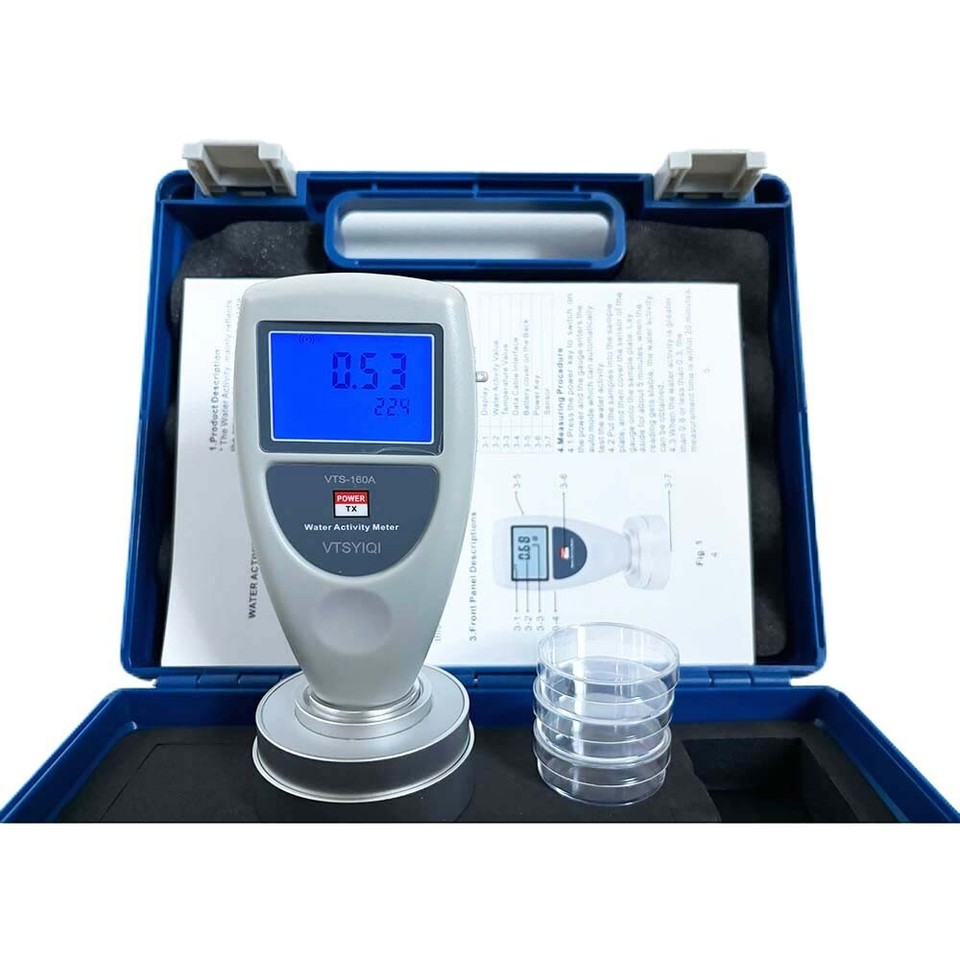 Food Water Activity Meter with 0 to 1.0aw for Dried Beef Jerky Cakes ...