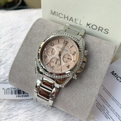 NEW Michael Kors MK6761 Blair Quartz Watch with Stainless Steel Strap ...