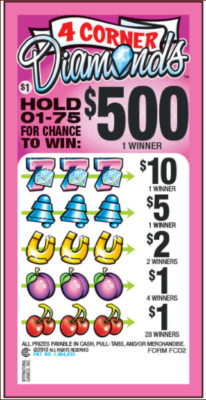 New 1 box of Pull Tickets - Seal Cards- 4 Corner Diamond 770 count | eBay
