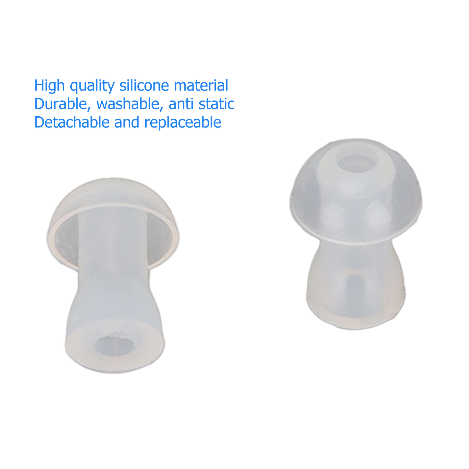 10PCS Hearing Aid Ear Tips Domes Silicone Earplug Replacement Ear Plug ...