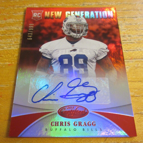 Chris Gragg Autographed 2013 Certified Mirror Red Signatures #211 #'d ...
