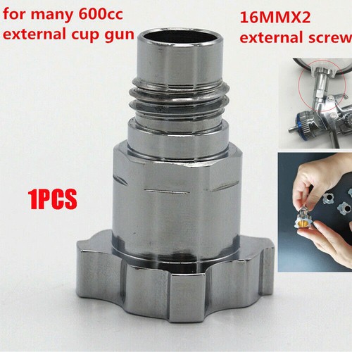 Copper M16 x 2mm External Thread Adapter For Spray Gun Cup Connector ...