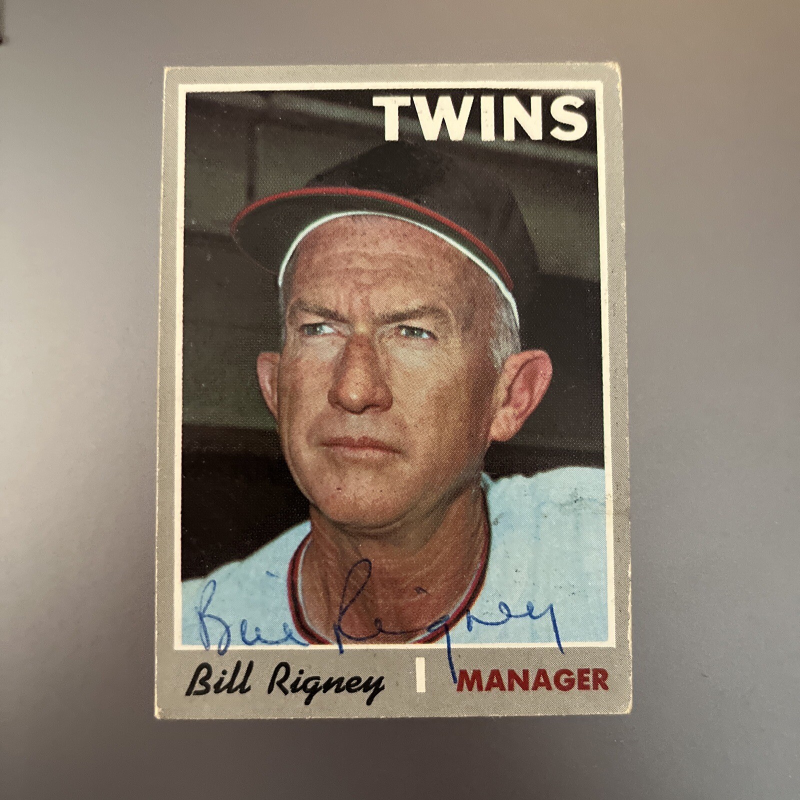 BILL RIGNEY 1970 TOPPS AUTOGRAPHED SIGNED AUTO BASEBALL CARD | eBay