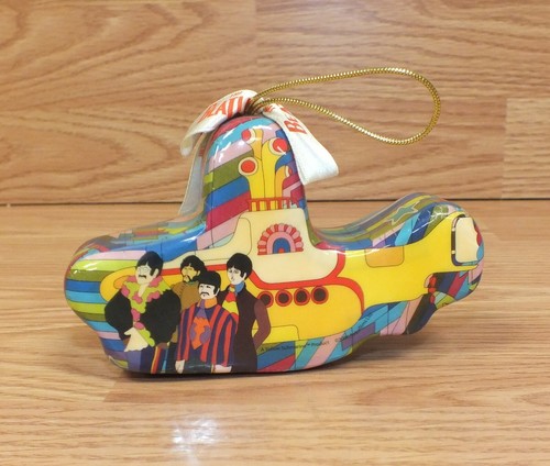 The Beatles Multi-Color 5" L x 3" H Submarine Christmas Tree Ornament ...