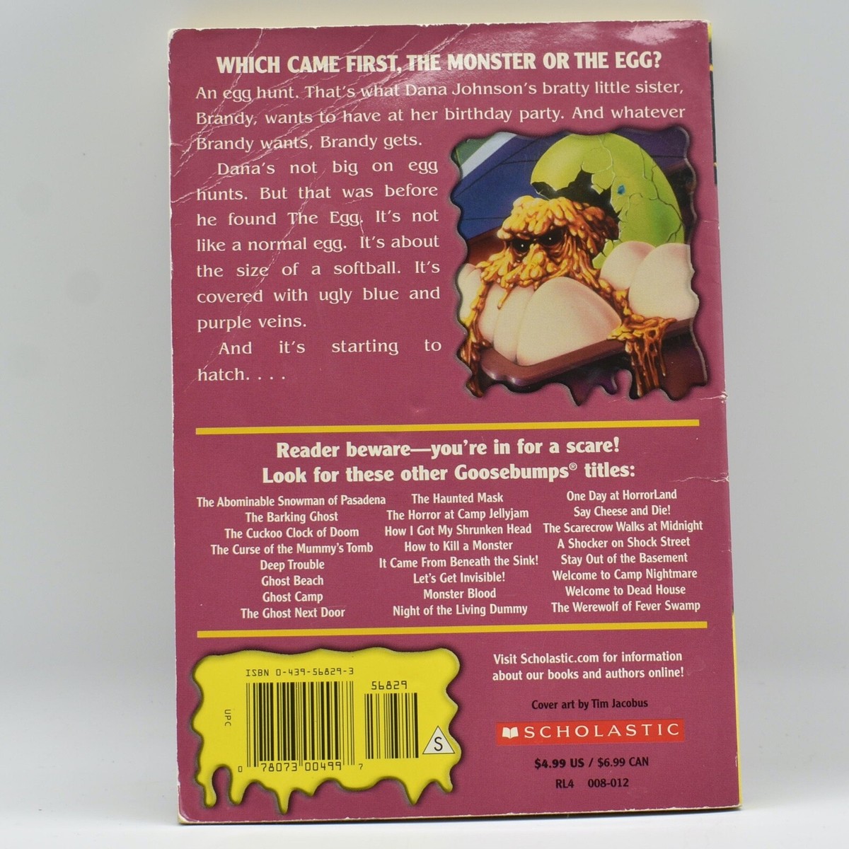 Goosebumps Monster From Mars Egg Monsters From Mars (Classic