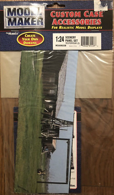 Model Maker Custom Case Accessories 1:24 3 Piece Scenery Panels ...