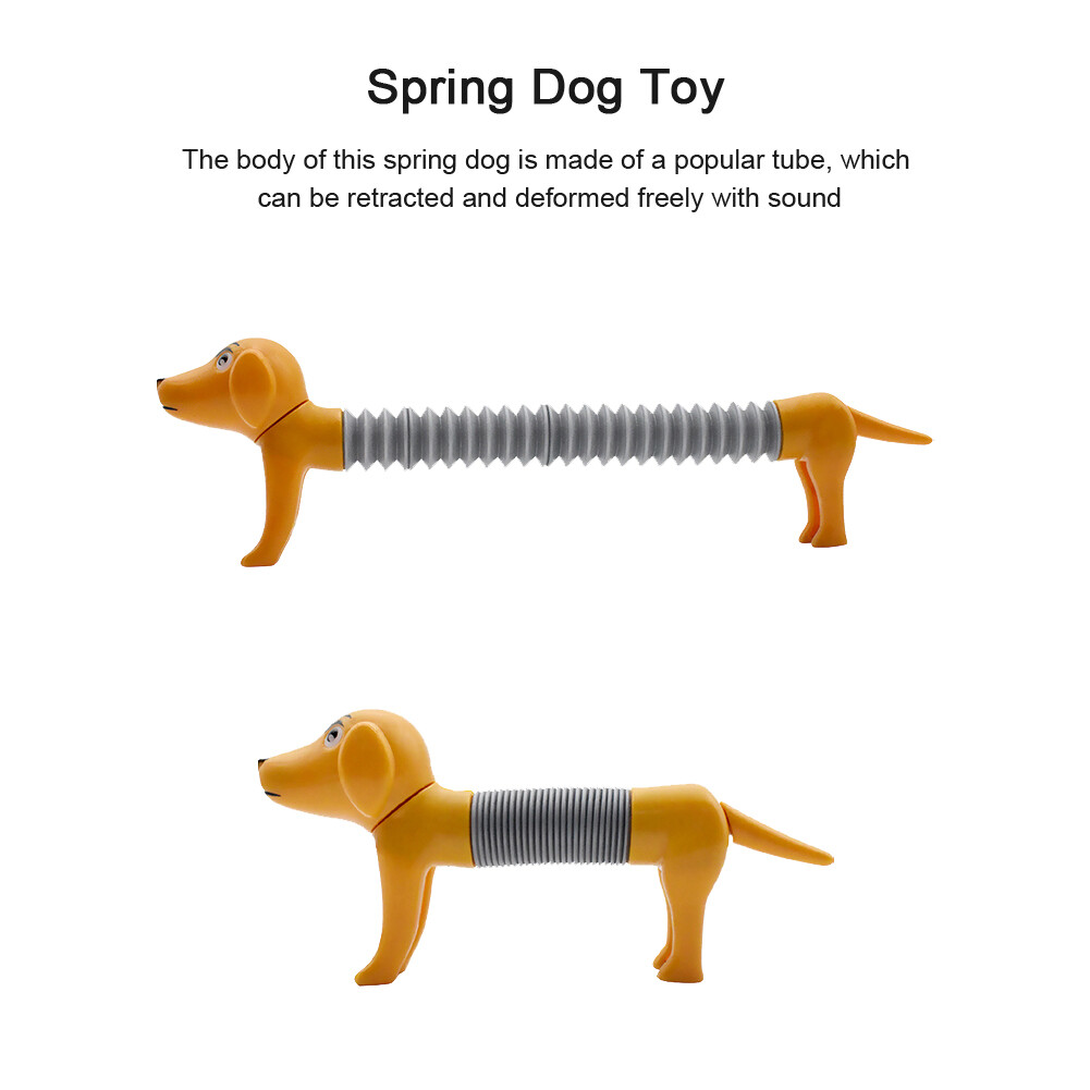 Gift DIY For Autistic Children Fidgets Spring Dog Toy Stress Relief ...