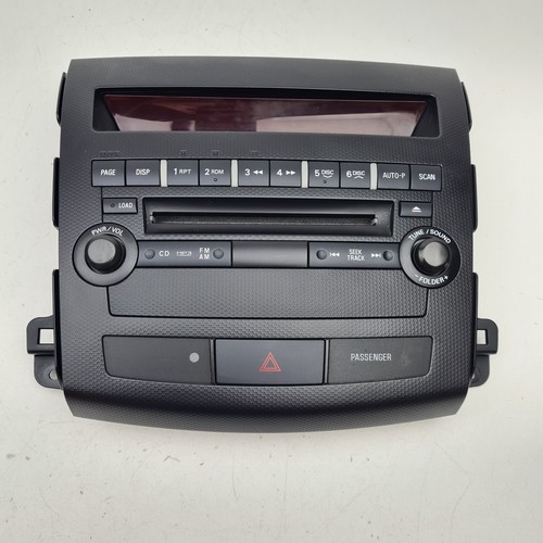 Mitsubishi Outlander Stereo Head Unit Controls Fascia ZG 11/06-09/09 ...