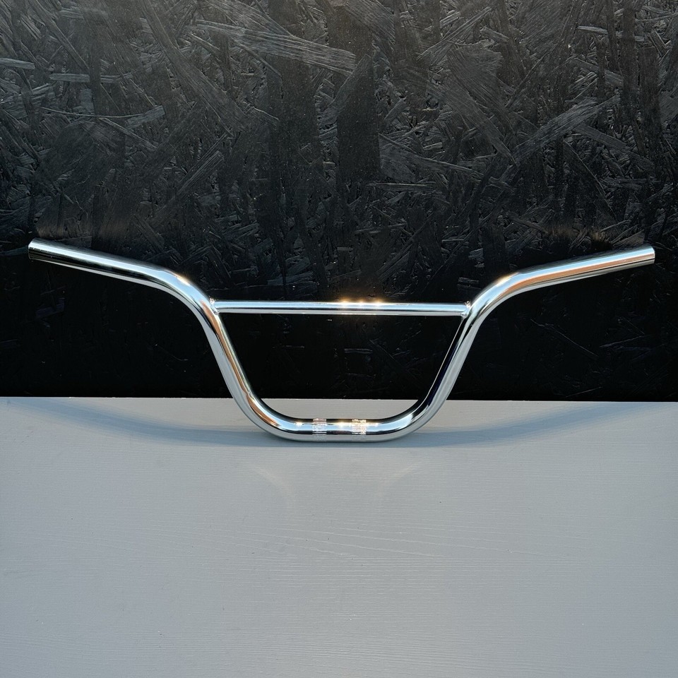 NARROW BMX HANDLEBARS 580mm 23” WIDE OLD SCHOOL OR MODERN BMX CHROME 22 ...
