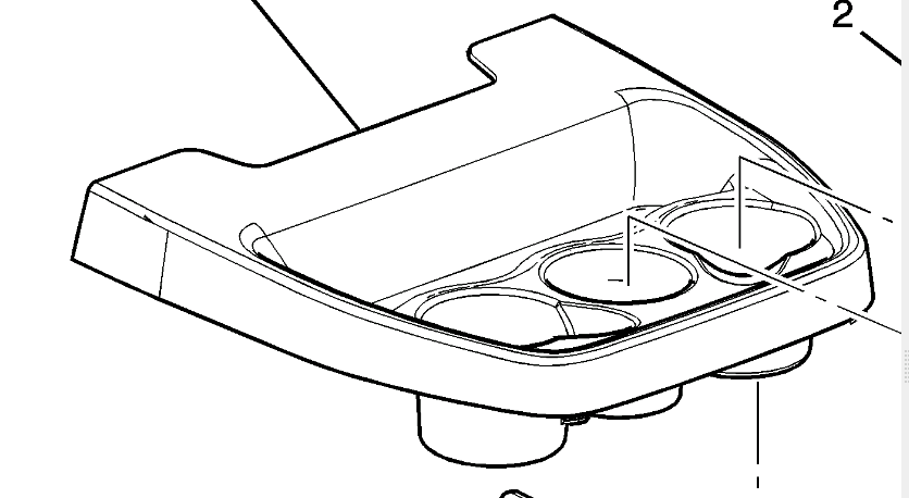 2003-2024 GMC Chevrolet Savana Express Van console black Cup Holder ...