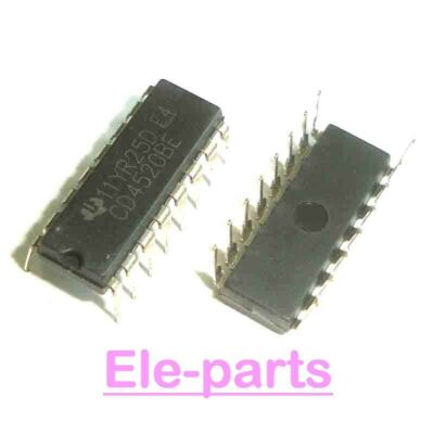 10 PCS CD4520BE DIP-16 CD4520 DUAL UP-COUNTERS Integrated Circuits Chip ...