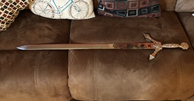 Sword w/case made in Pakistan *UNIQUE HANDLE* over 3 feet long /4.10 ...