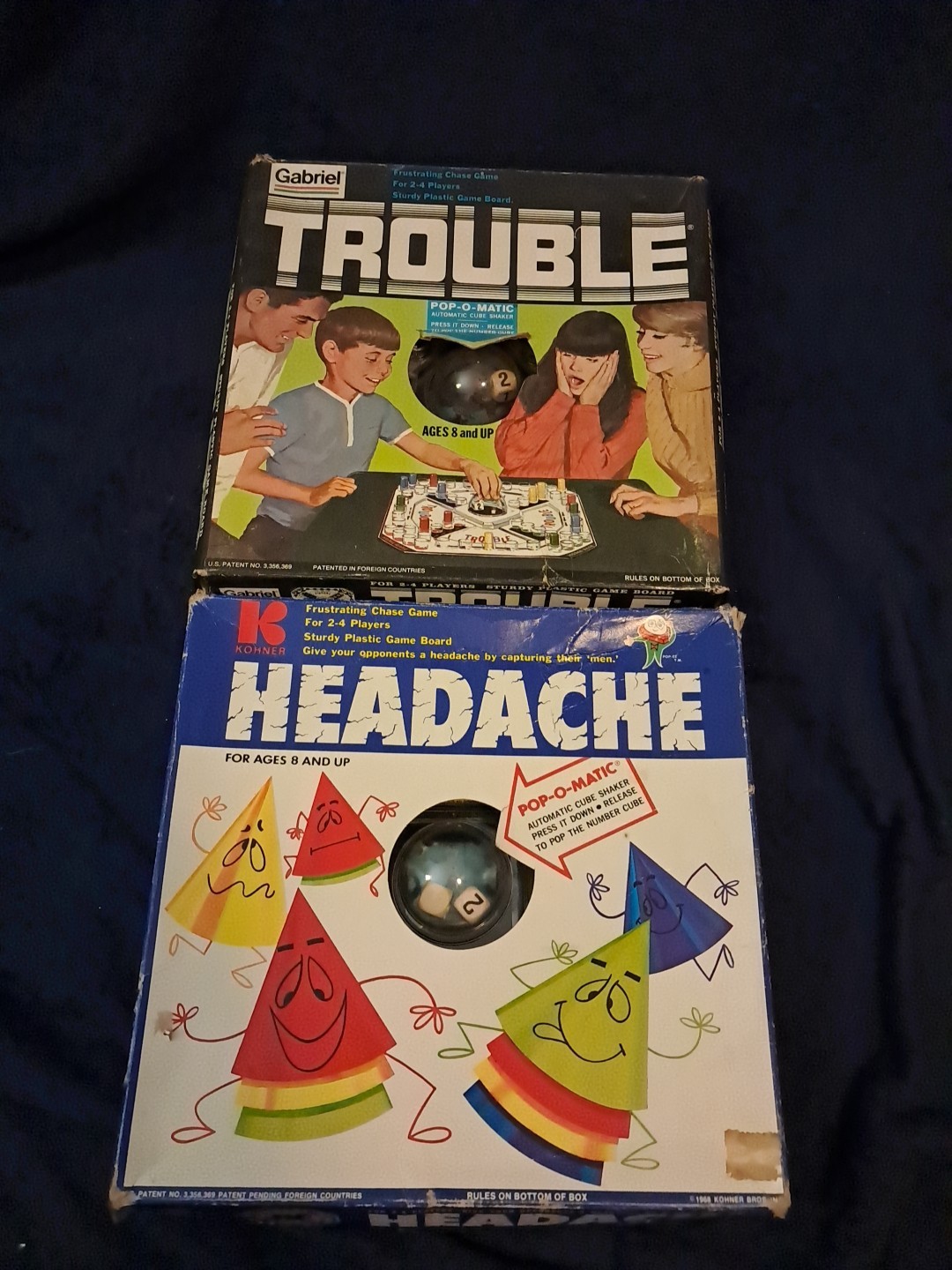 Vintage LOT Game of Headache & Trouble (1968) Kohner Bros. Gabriel Pop ...
